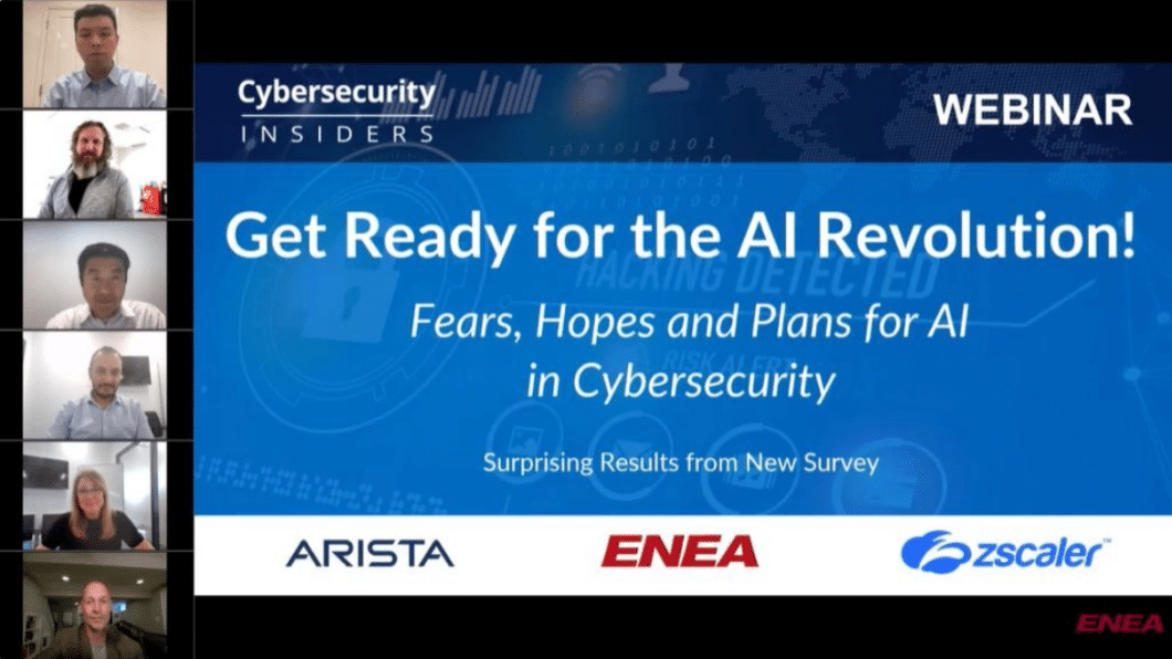 On-Demand Webinar: Fears, Hopes & Plans for AI in Cybersecurity | Enea