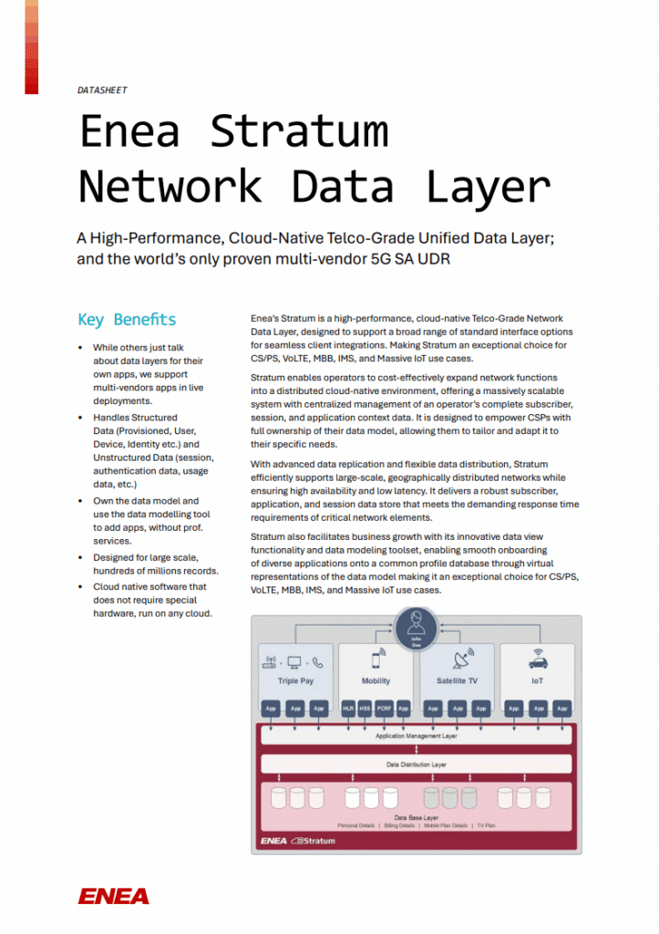 Unstructured Data Storage Function (UDSF) for Telecom Networks