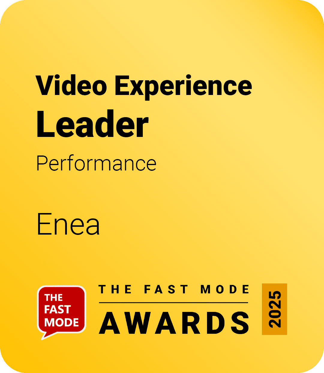 Enea wins 2025 Video Experience Award with The Fast Mode